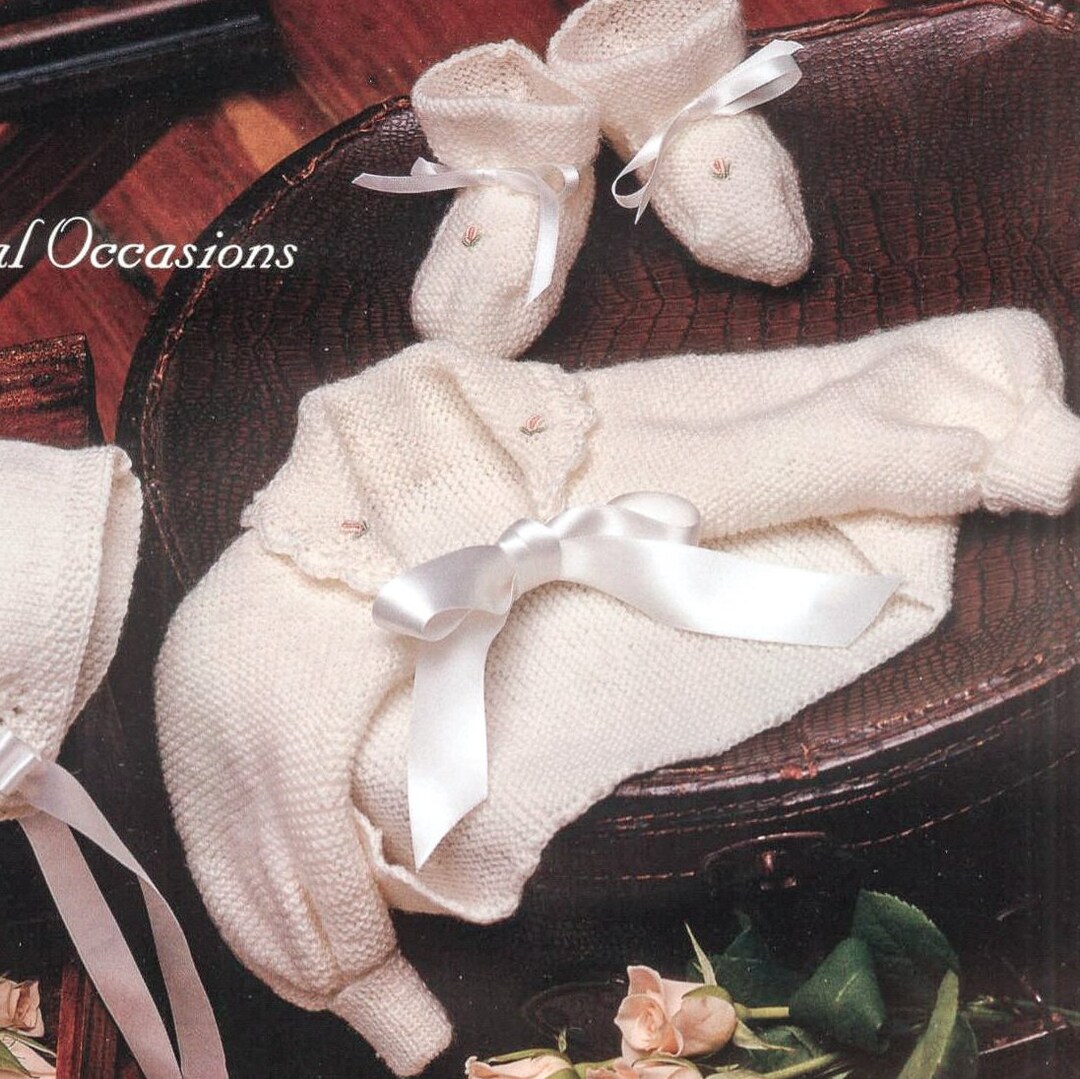 Vintage Knitting Set of 5 PATTERN Knit Baby Hug Me Tight Bolero Shrug ...