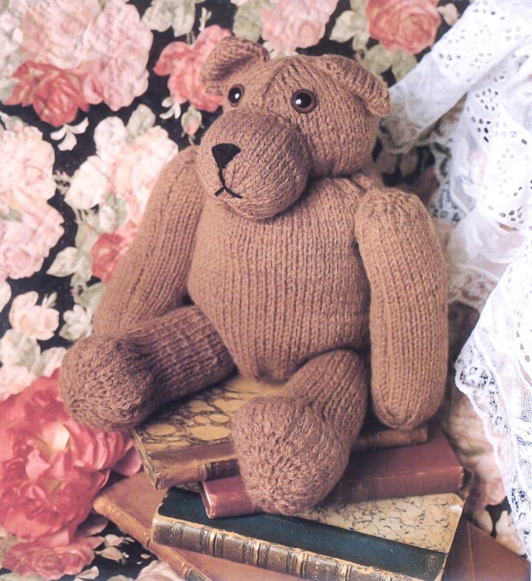 KNITTING PATTERN Knit Traditional Teddy Bear 14''/36 Cm Long, Soft Baby ...