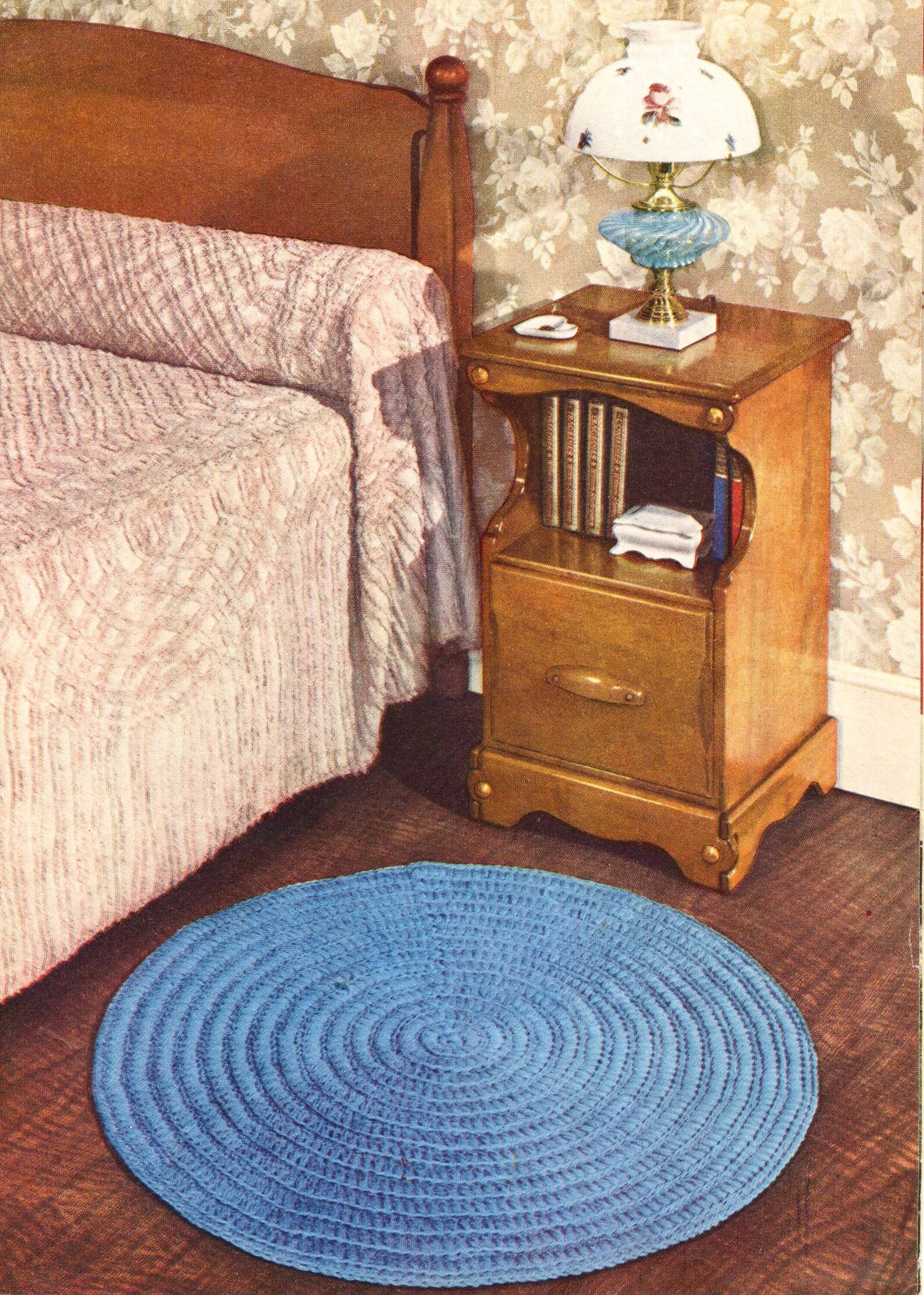 Circular Rug Vintage CROCHET PATTERN Diameter 31 Inches Pdf Tutorial ...