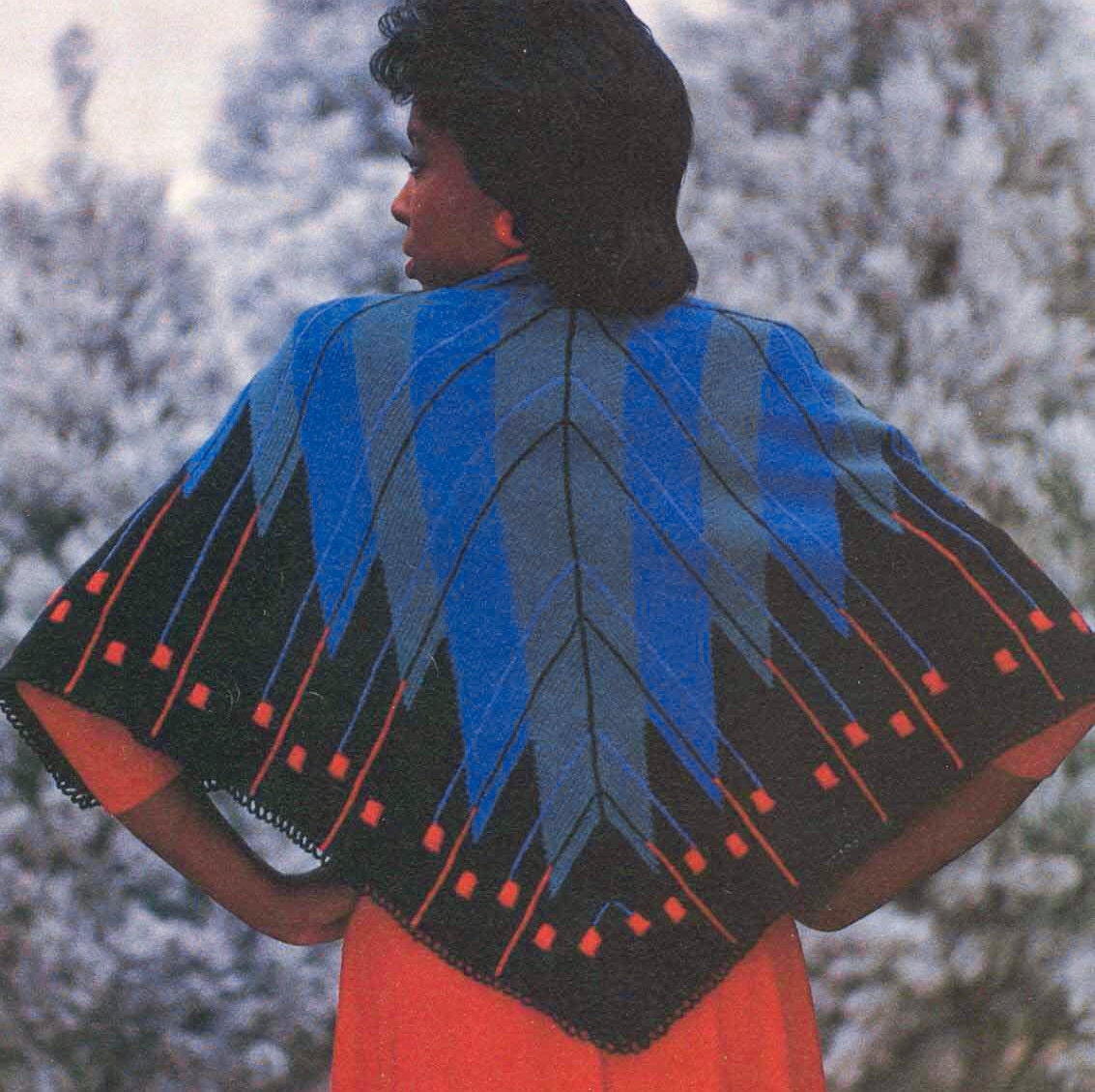 Machine KNITTING PATTERN 4.5 Mm 200 Needles Knit Lady's Triangular ...