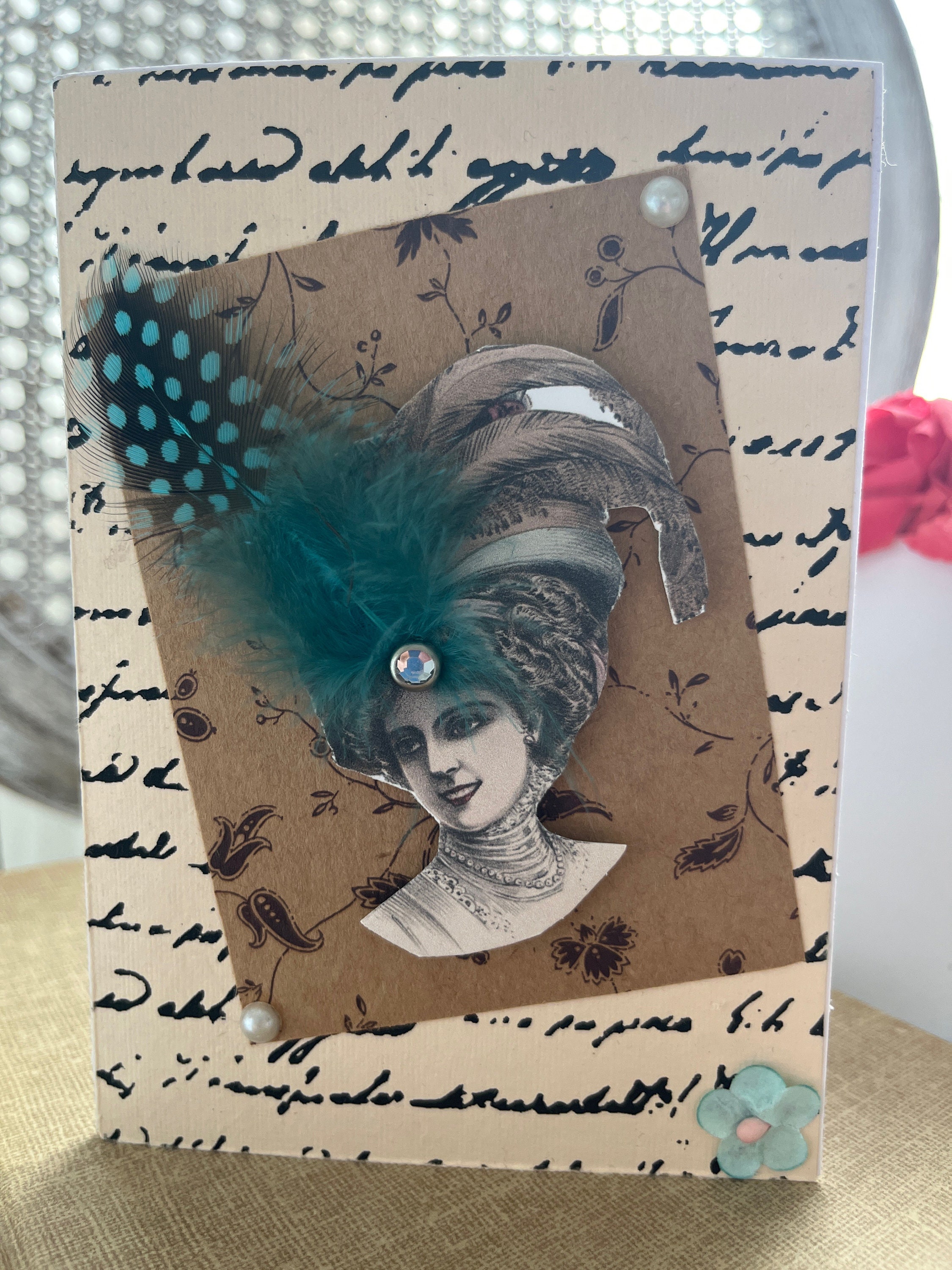 Elegant Vintage Victorian Birthday Card - Etsy