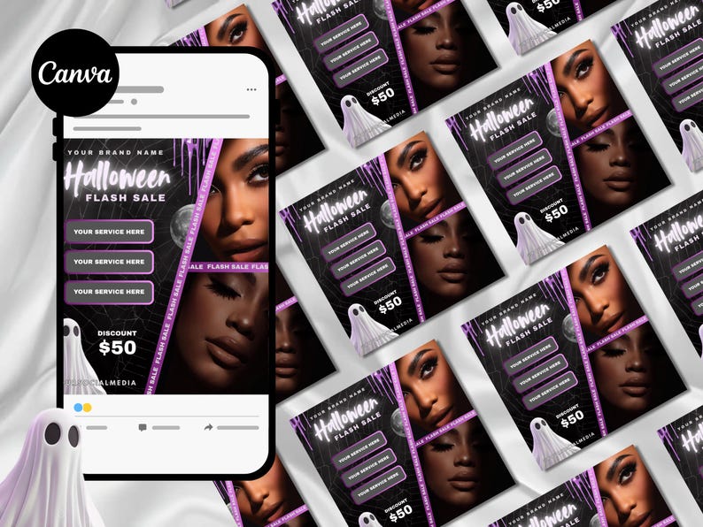 Halloween Deal - October Sale Flyer - Business Marketing - Canva ...