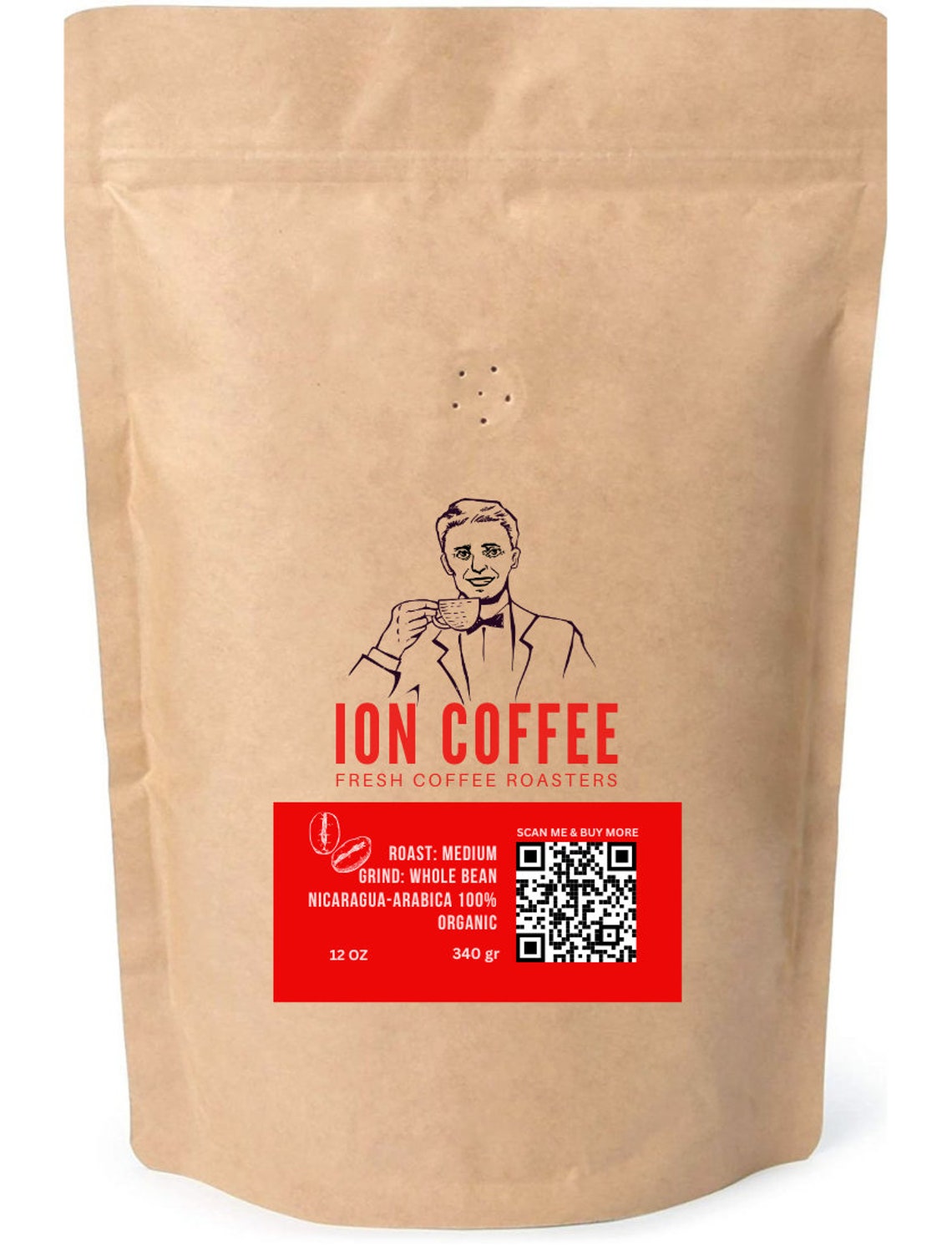 Nicaragua, Organic Coffee Coffee Bean Roaster, 1 Kg, 340gr - Etsy