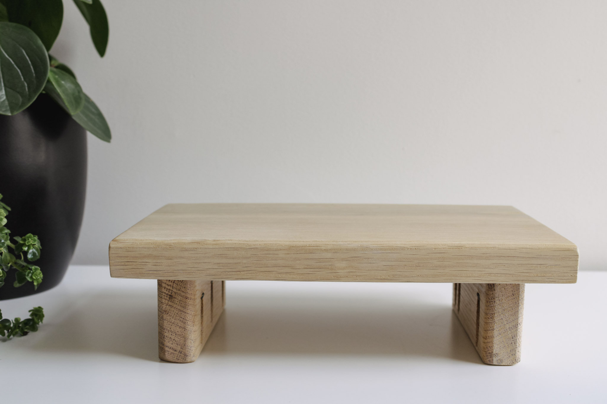 White Oak Wooden Pedestal Riser - Etsy
