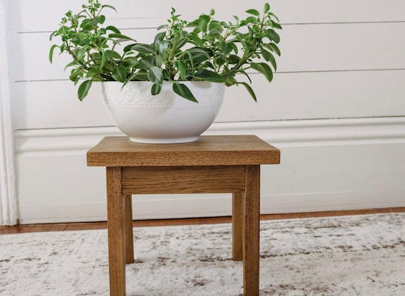 White oak step stool store