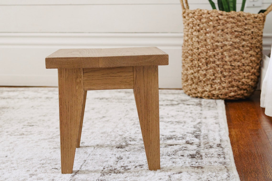 White Oak Step Stool - Etsy