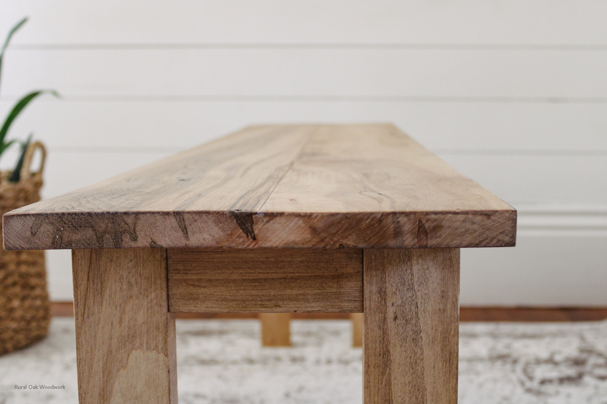 Classic Wormy Maple Interior Bench - Etsy