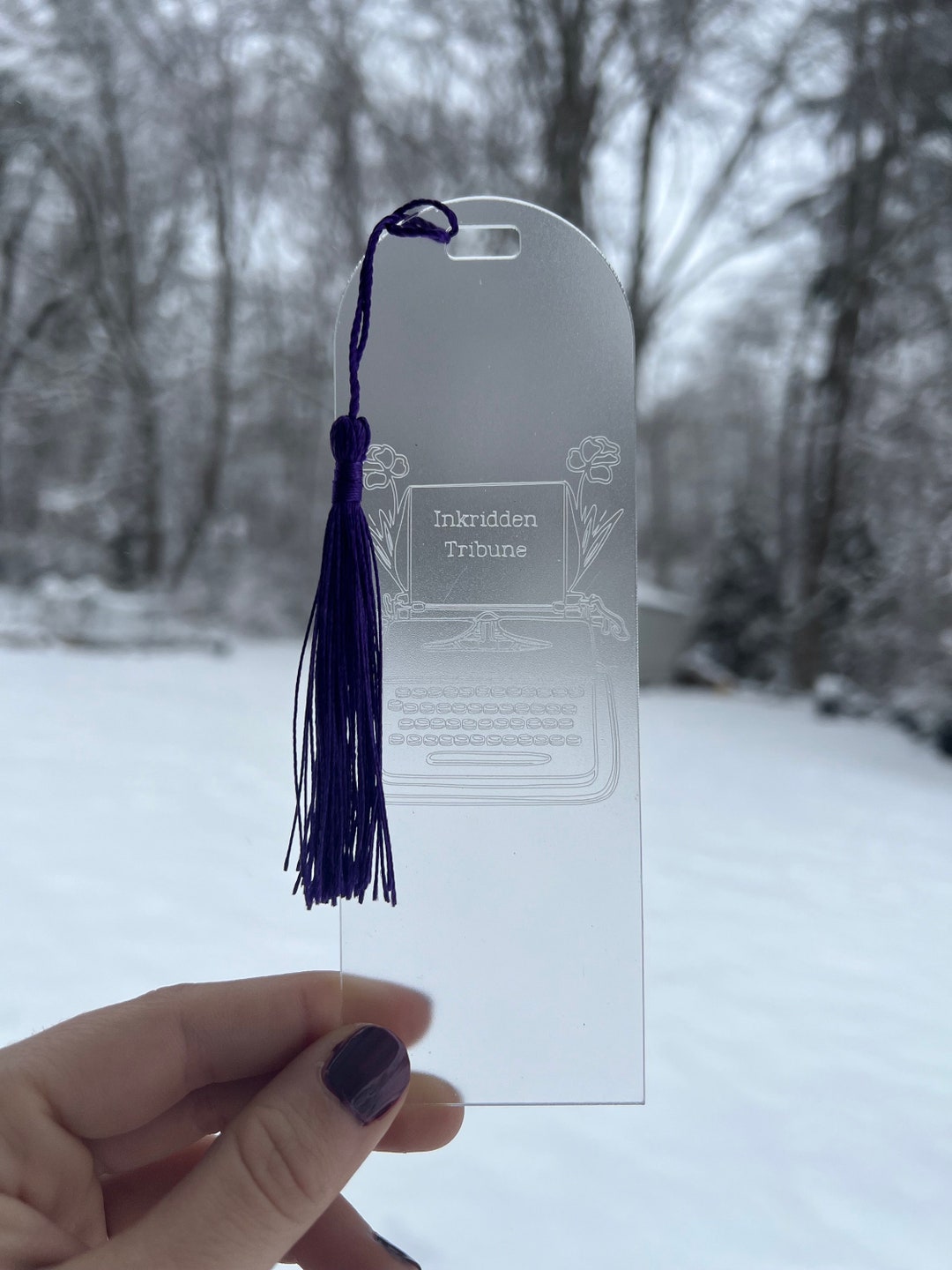 Engraved Inkridden Tribune Bookmark, Inspired by Divine Rivals, Gift ...