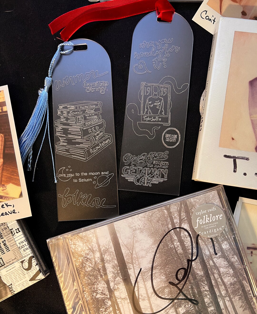 Engraved Taylor Swift Evermore/folklore Bookmark, 1989 & Reputstion ...