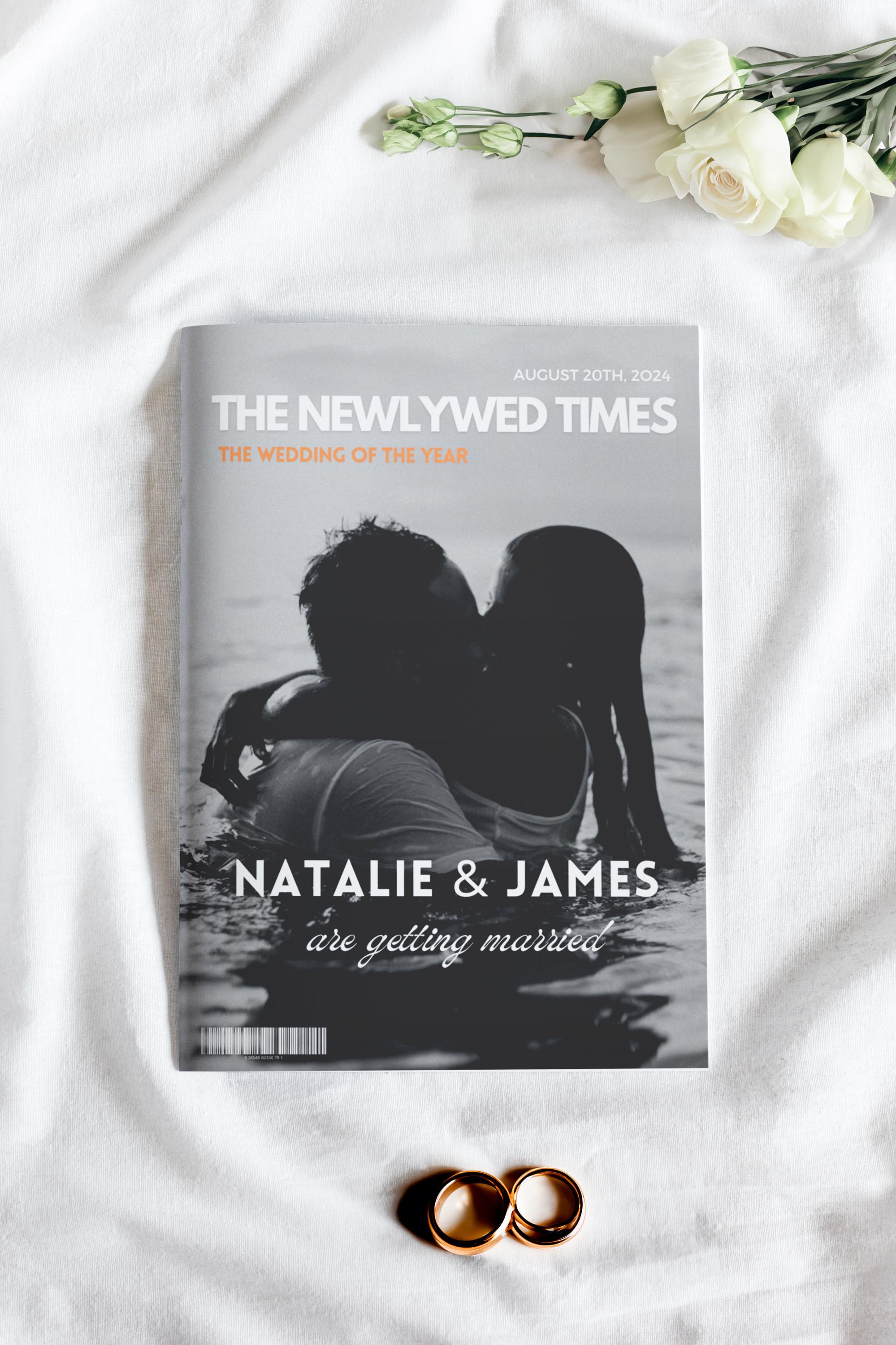 Editable Wedding Magazine Template – Customizable Bridal Magazine for ...