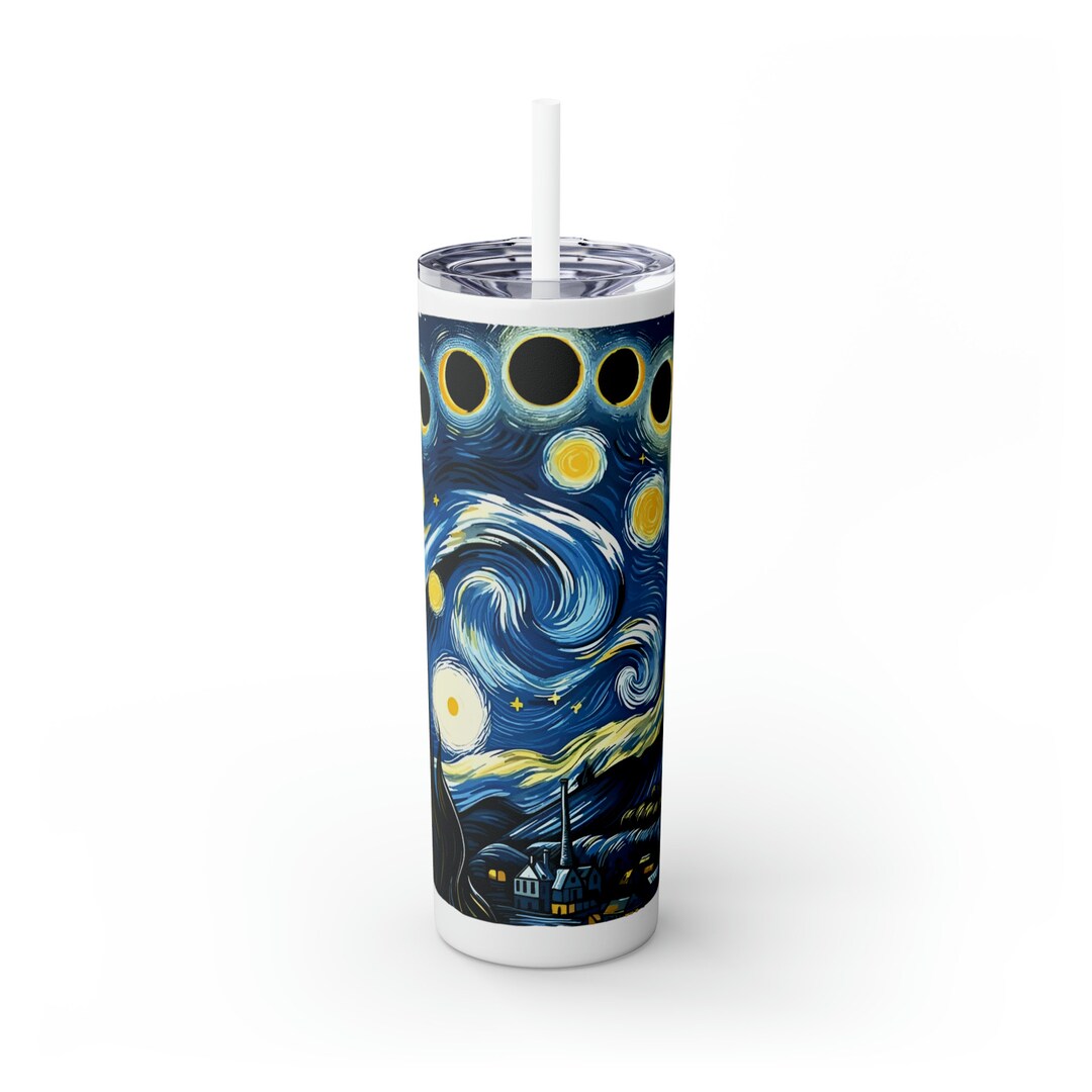 Starry Night Eclipse Tumbler: Sip in Celestial Splendor on the Govan ...
