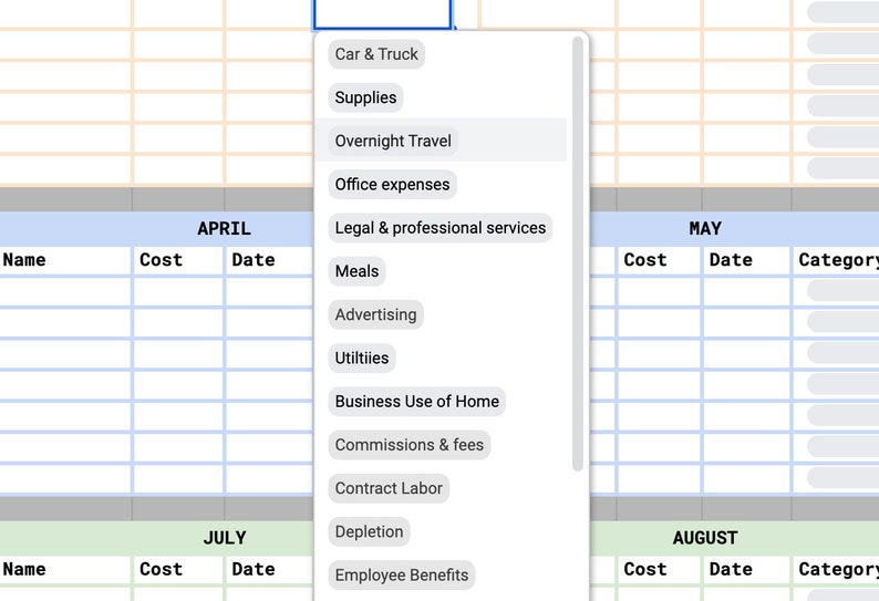 Tax Write off Organizer - Etsy
