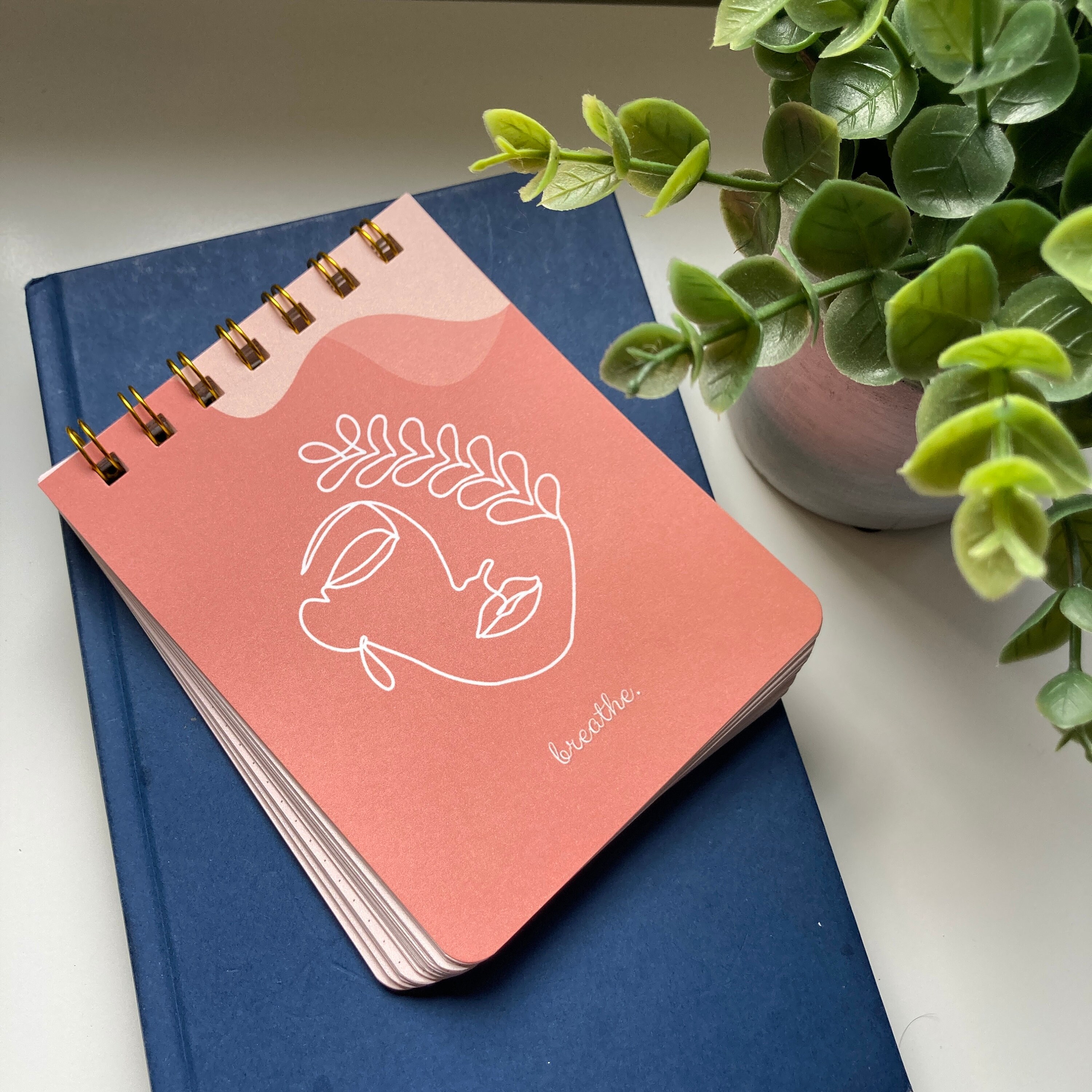 Minimalist Spiral Notepad Personalized - Etsy