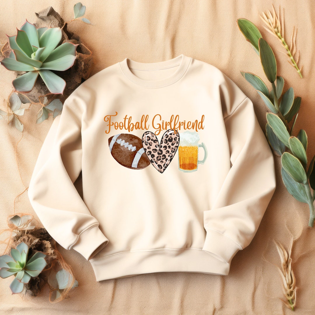 Football Girlfriend Design Template Female Tailgater Digital Design ...