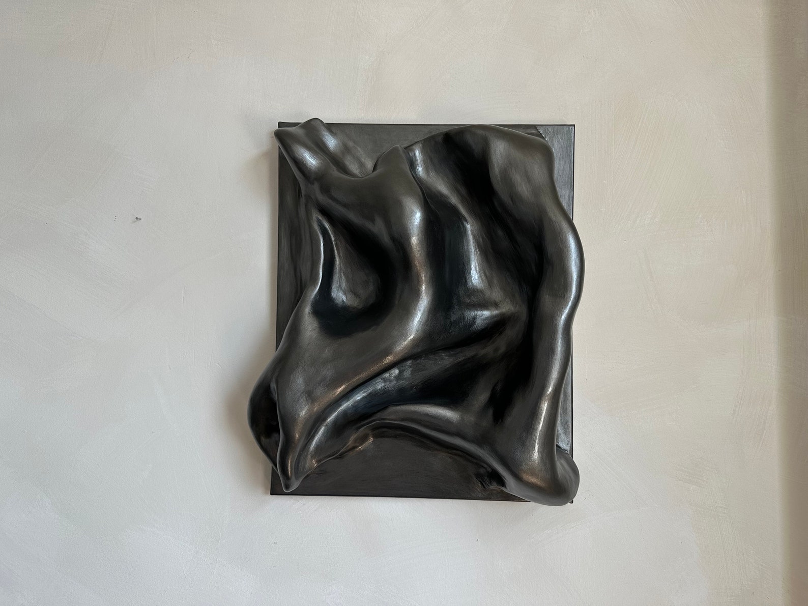 TUNNELS 3D Plaster Sculpture in Graphite 3D Plaster Art Sculptural ...