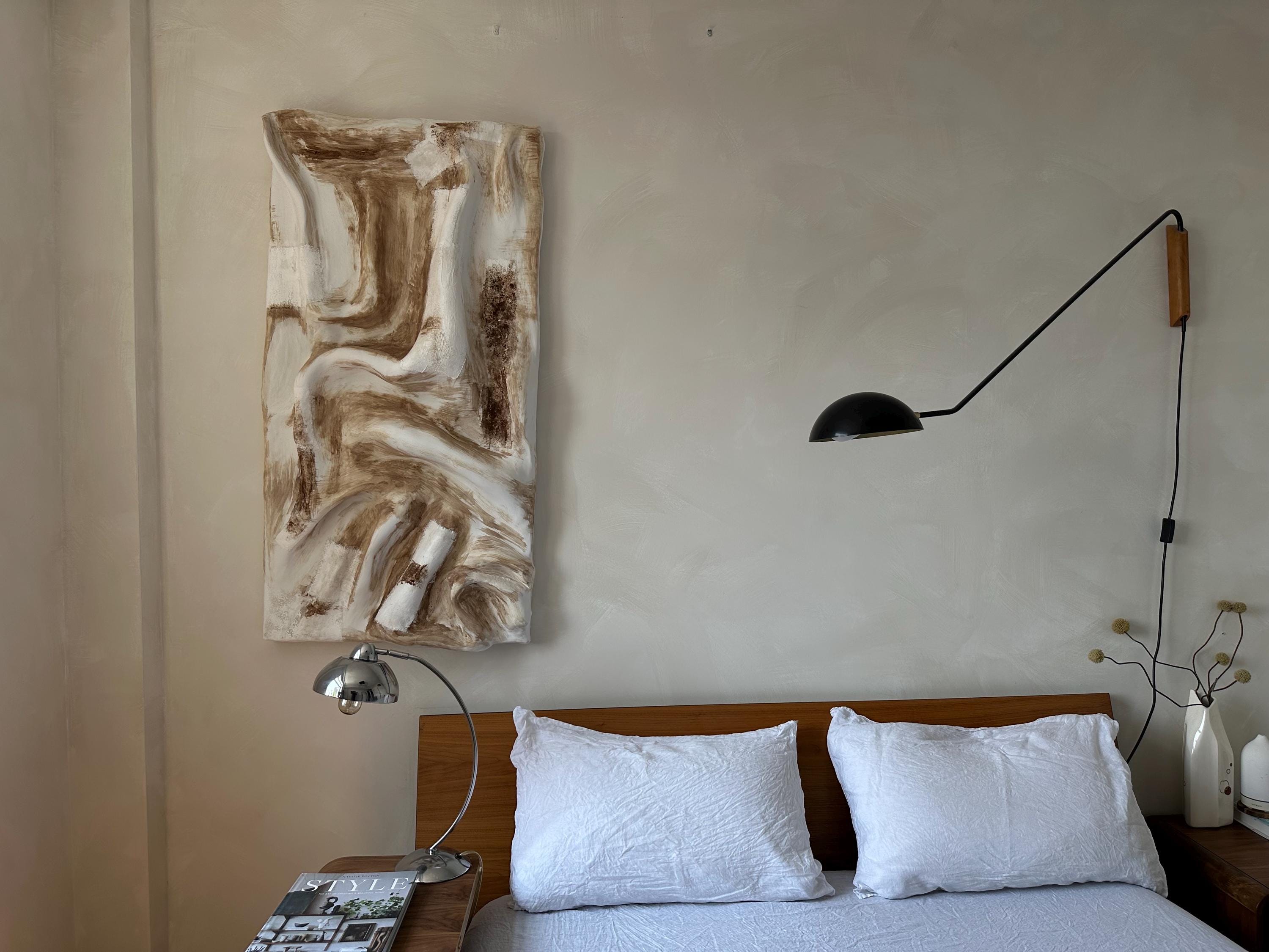 SCARRED - Brutalist Plaster Wall Art | Large Plaster Art | Large ...