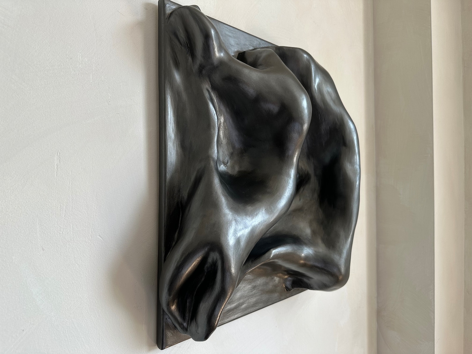 TUNNELS 3D Plaster Sculpture in Graphite 3D Plaster Art Sculptural ...