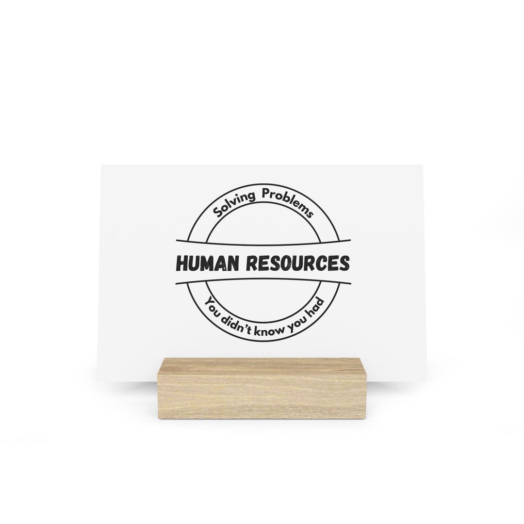 HR Sign | HR Desk Sign | Fun HR Sign | Human Resources Sign | Human ...