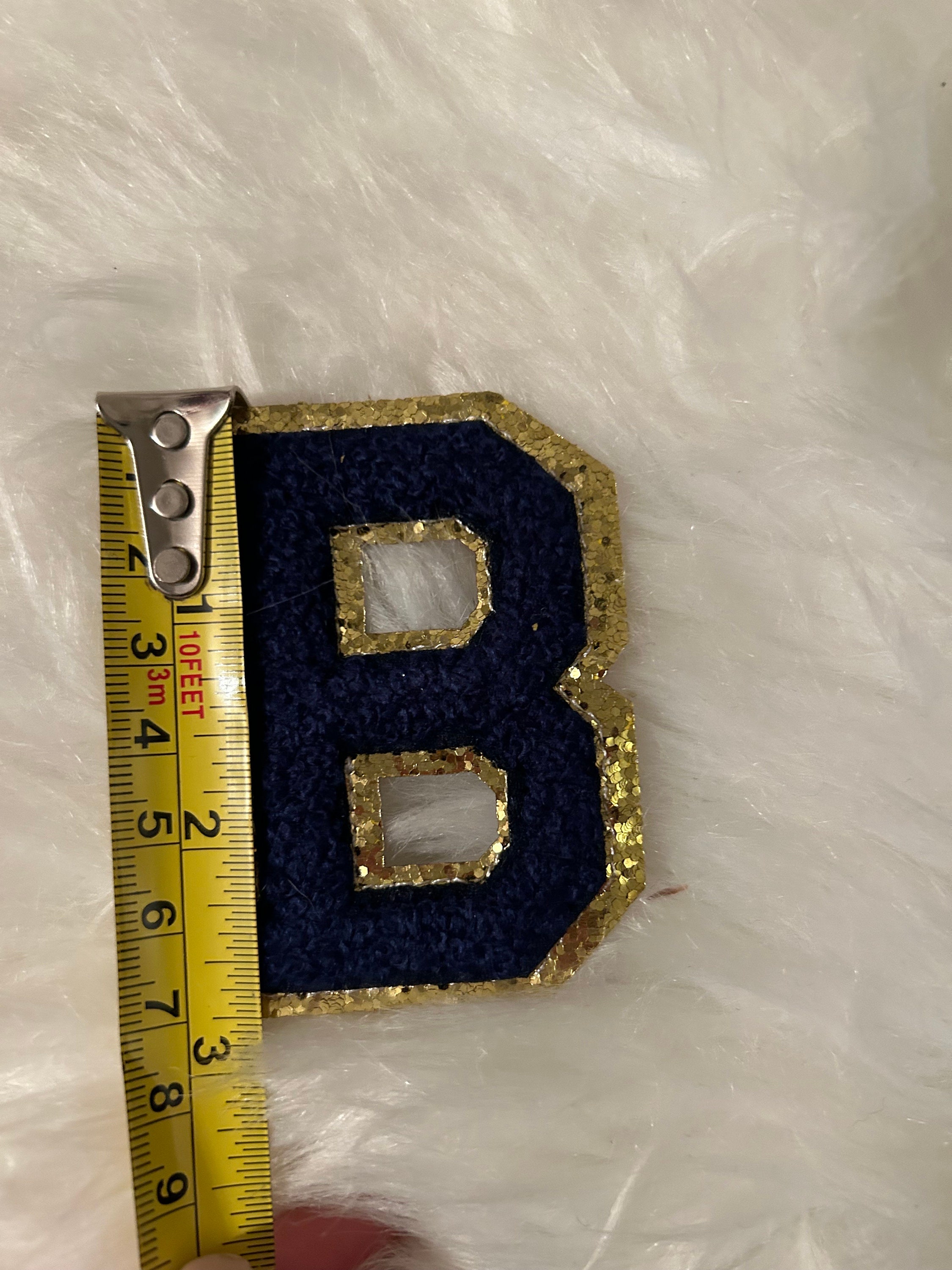 Navy Blue Chenille 3 X 2 Inches - Etsy
