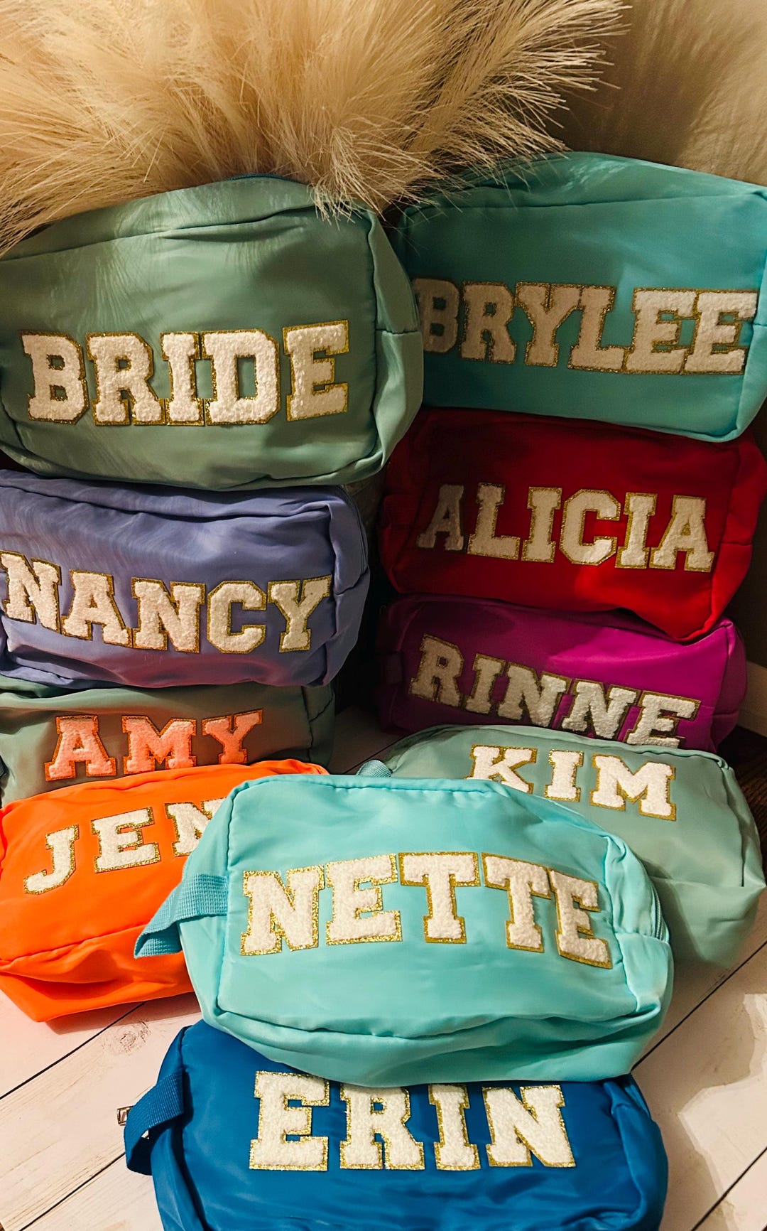Preppy Pouch Personalized Bag - Customized Name Pouch. Gifts for ...