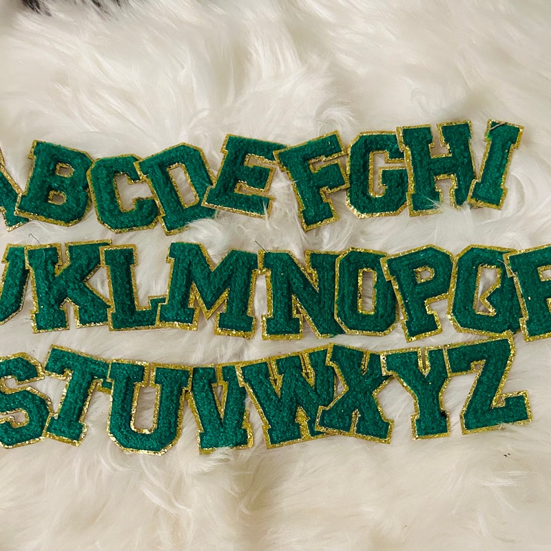 Sequin Letter Patchs - Etsy