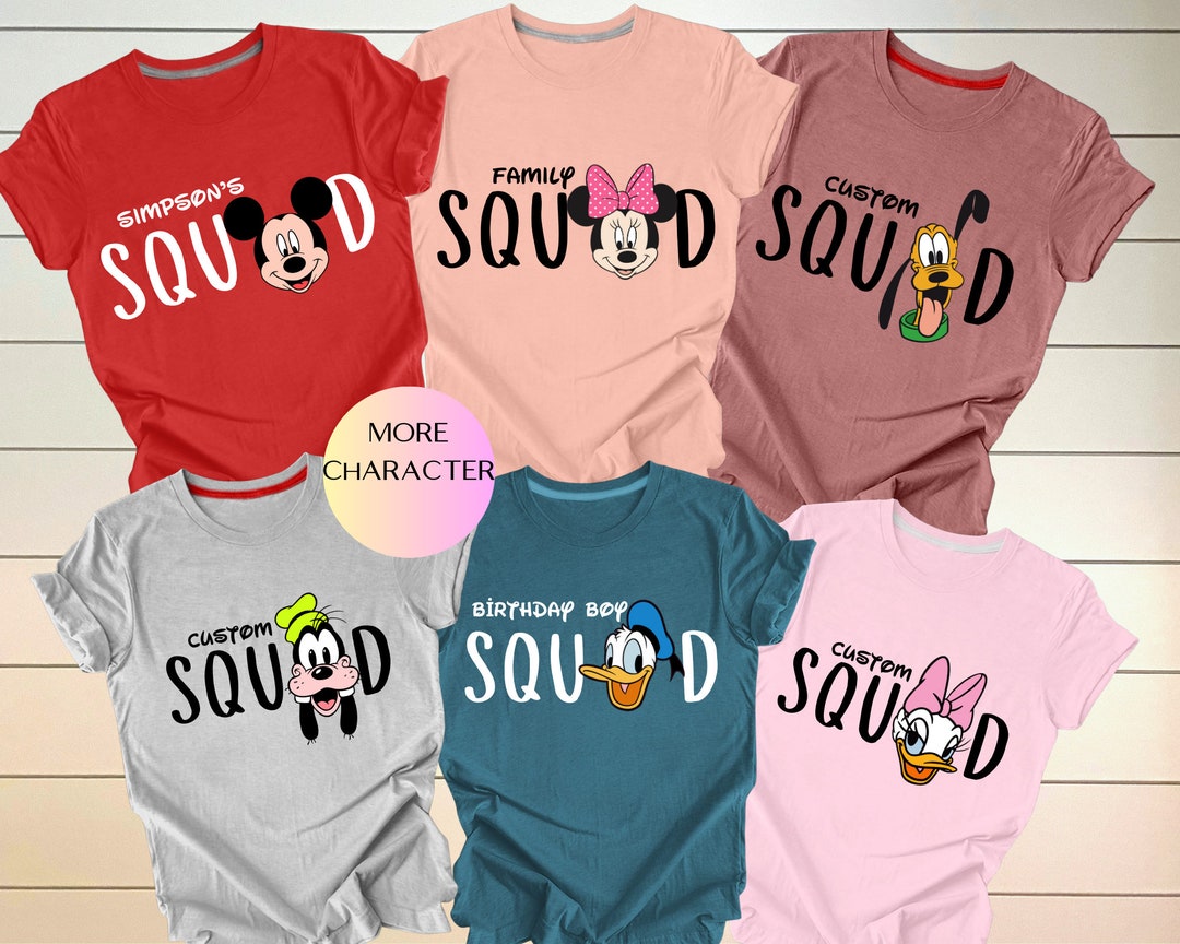 Disney Squad Shirts, Disney Family Shirts, Disneyland Squad Shirts ...