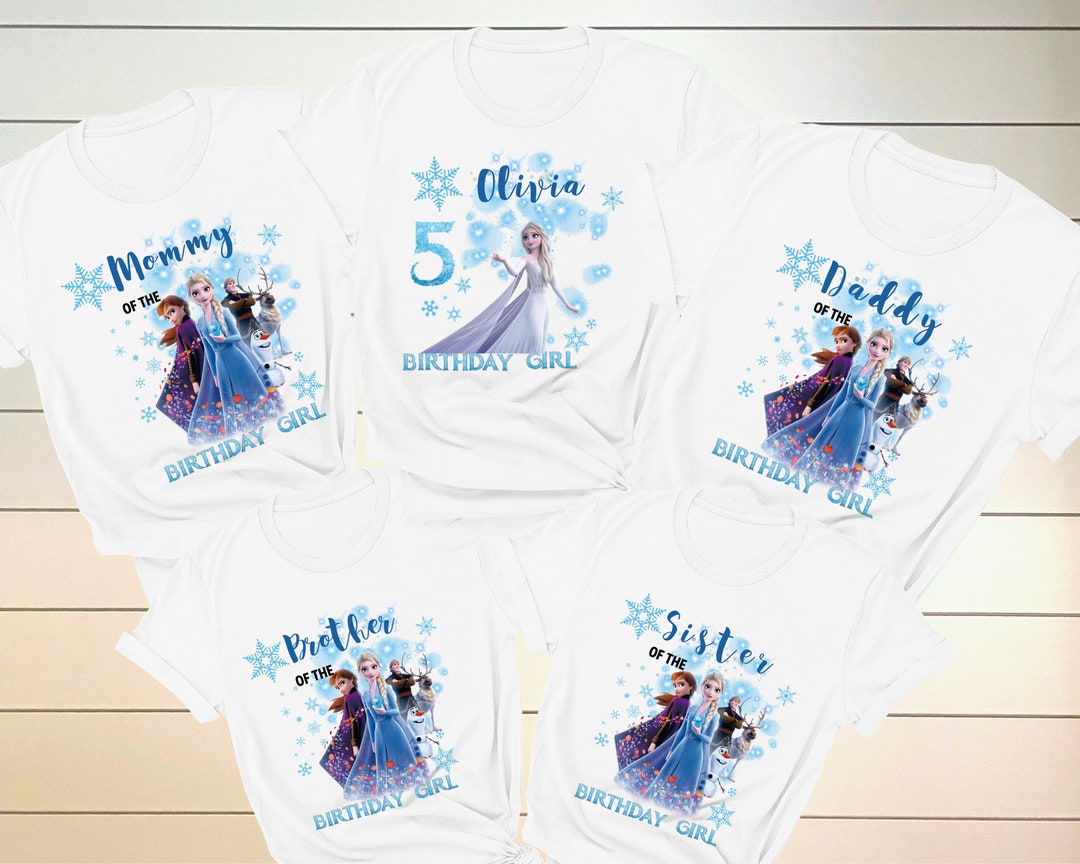 Disney Elsa Birthday Shirts, Frozen Birthday Shirt , Frozen Custom ...