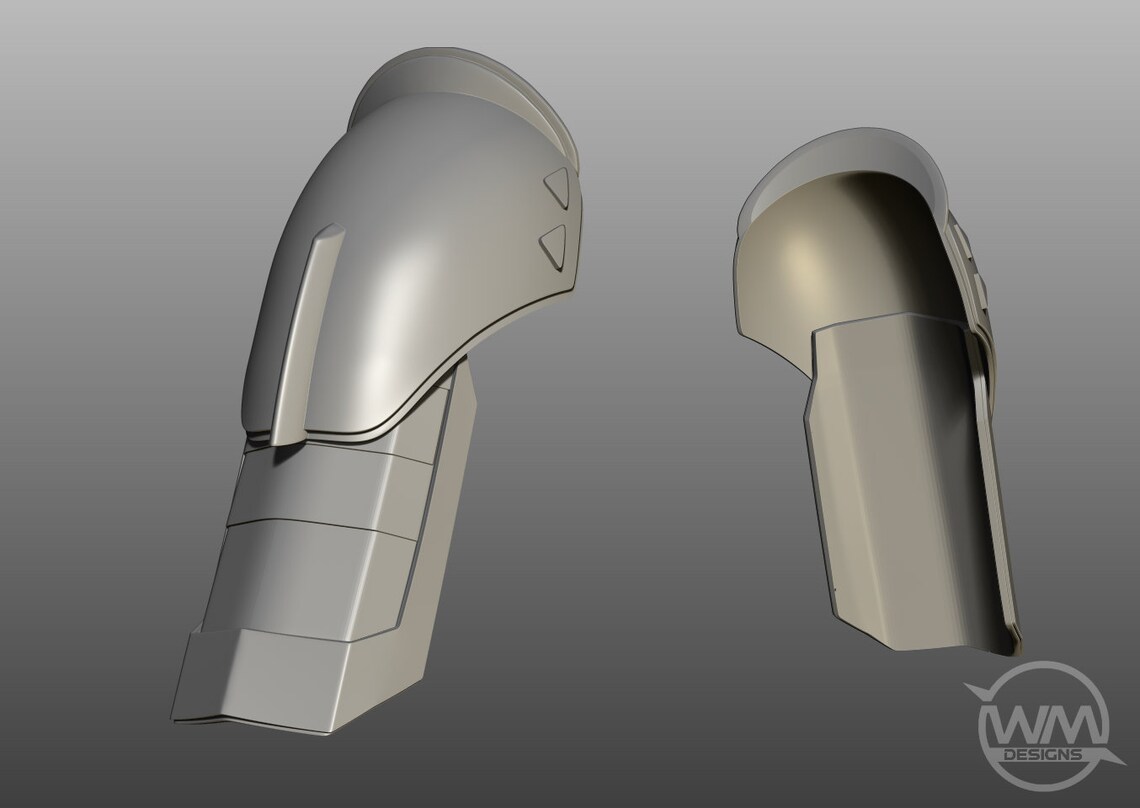 Shin Hati Shoulder Armour -digital 3D Model for 3D Printing ( STL ...