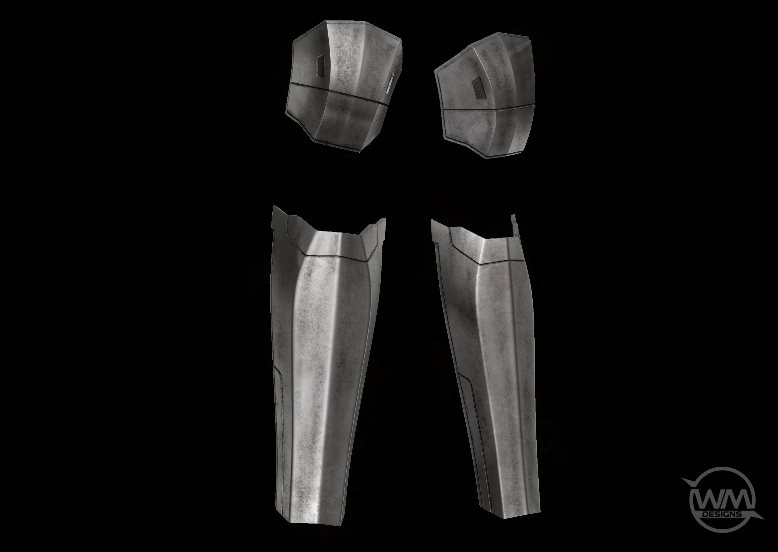 Shin Hati Greaves -digital 3D Model for 3D Printing ( STL Download ...