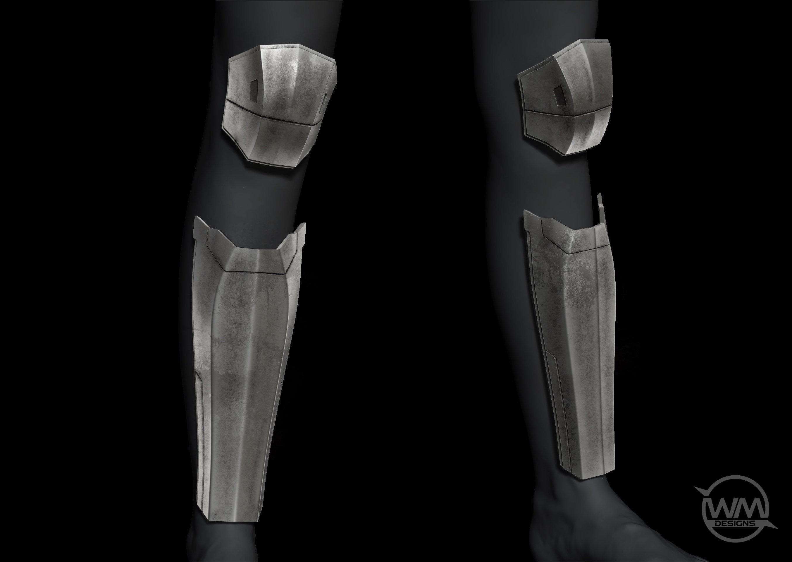 Shin Hati Greaves -digital 3D Model for 3D Printing ( STL Download ...