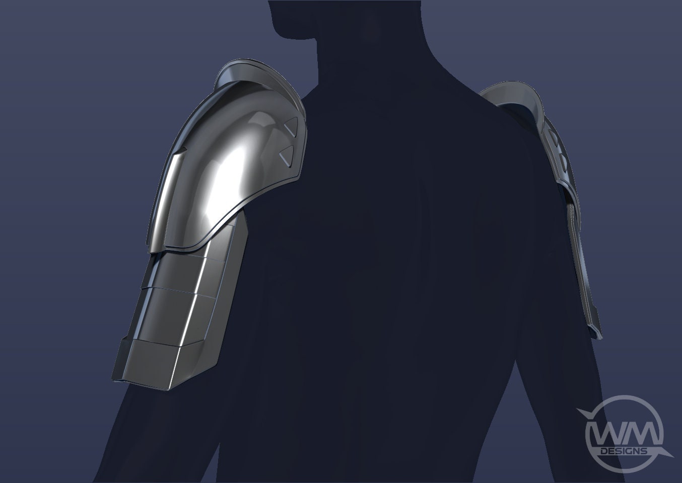 Shin Hati Shoulder Armour -digital 3D Model for 3D Printing ( STL ...