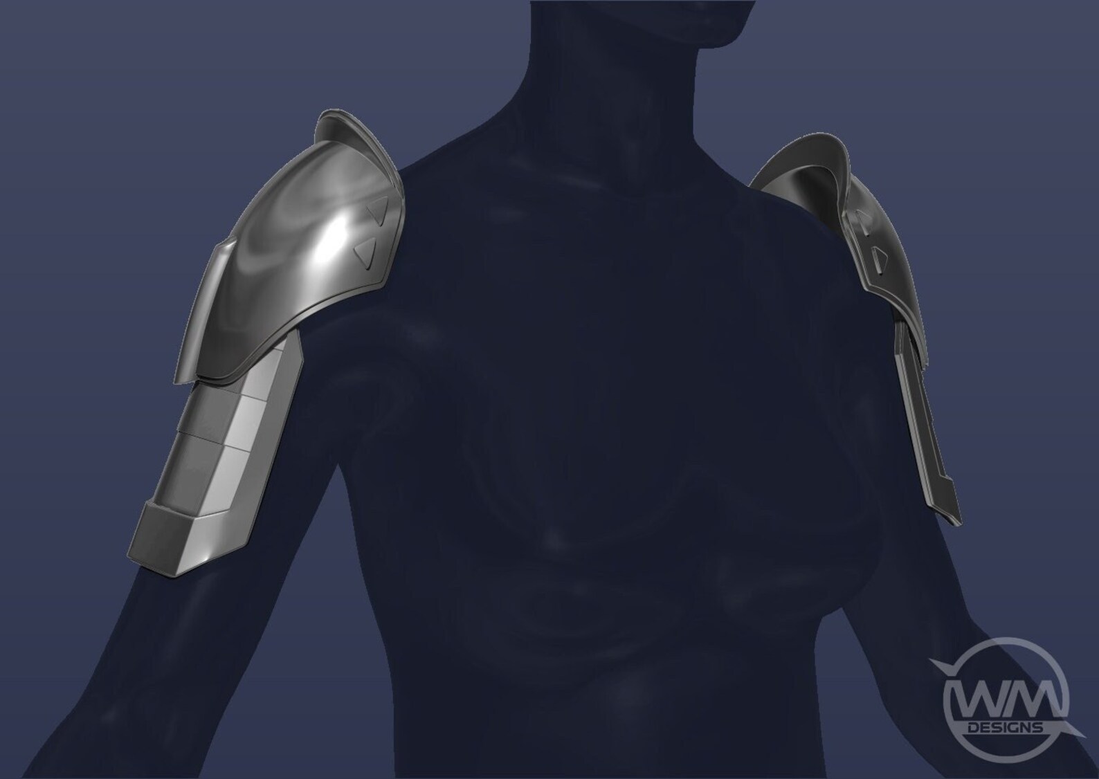 Shin Hati Shoulder Armour -digital 3D Model for 3D Printing ( STL ...