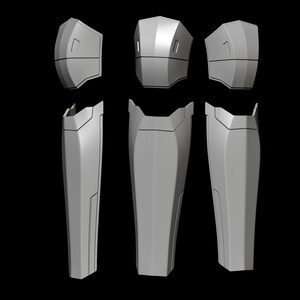 Shin Hati Greaves -digital 3D Model for 3D Printing ( STL Download ...