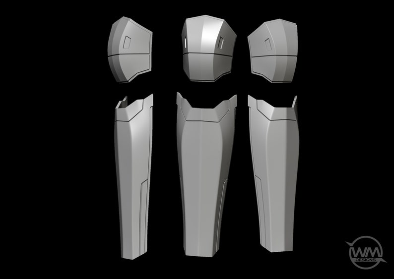 Shin Hati Greaves -digital 3D Model for 3D Printing ( STL Download ...