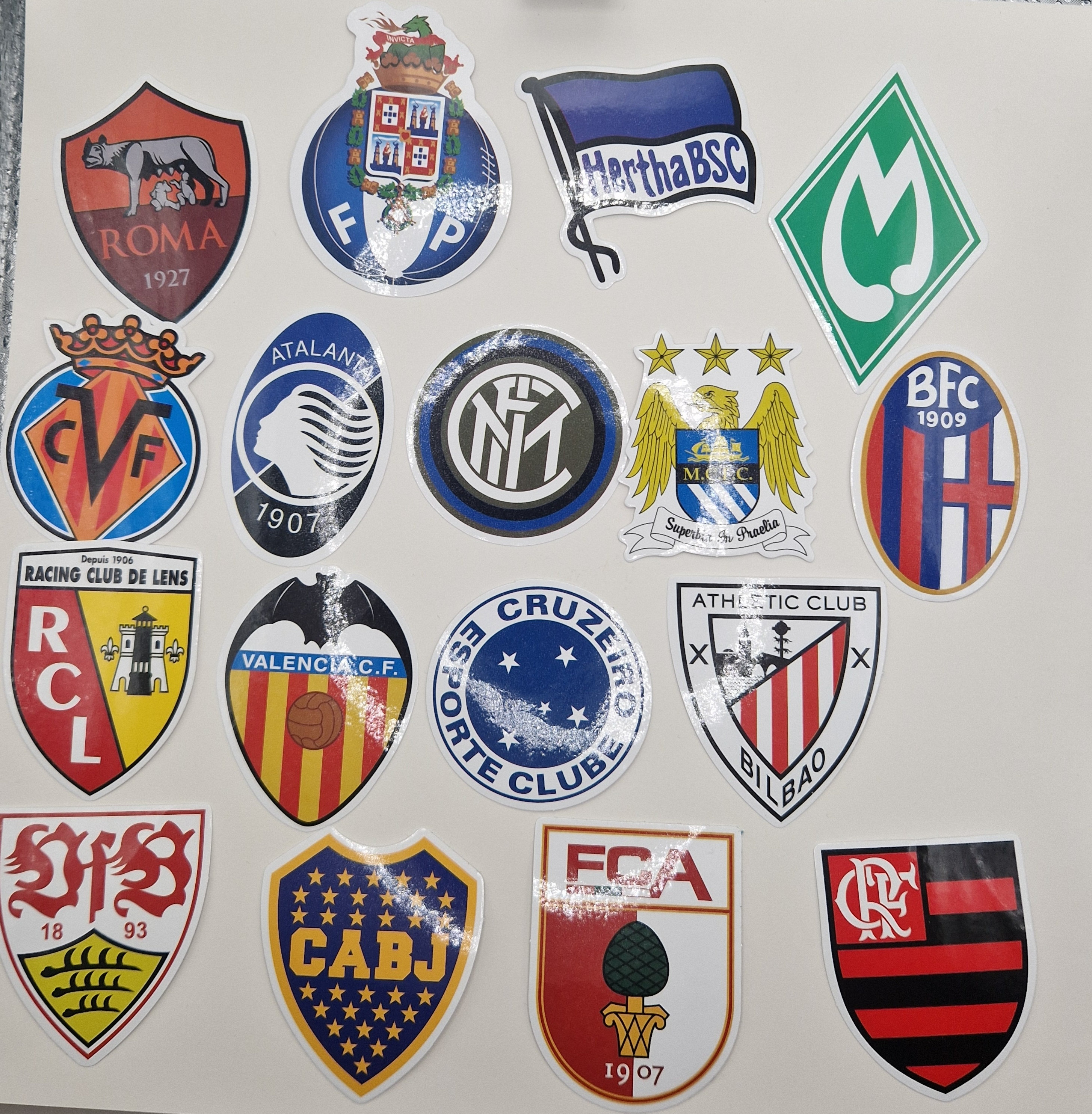 50 Stickers Soccer Team Stickers Football Champions League Bundesliga ...