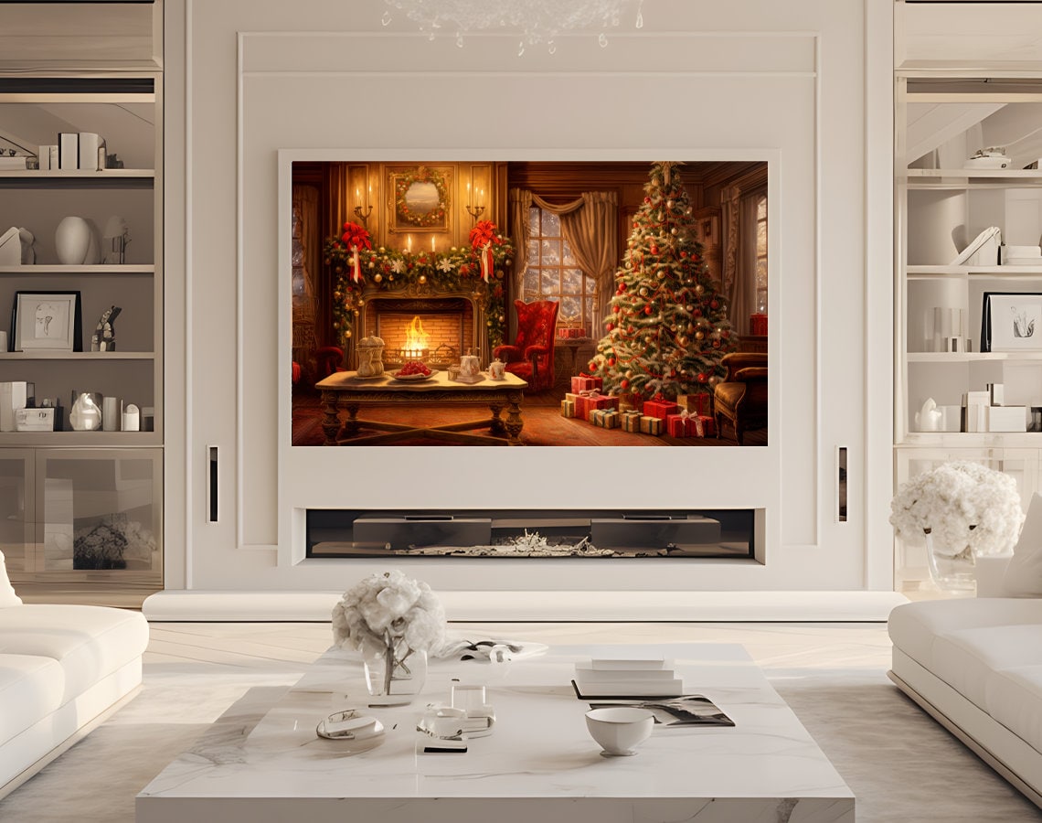 Animated Background Christmas, Cozy Christmas Animated Background ...