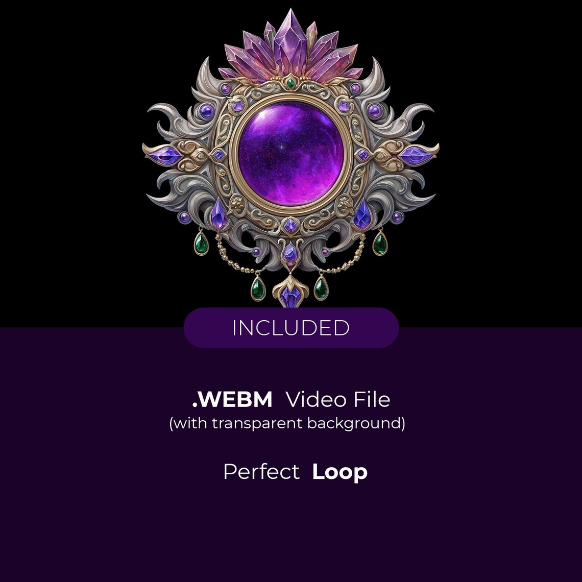 Animated Stream Decor, Elven Mirror, Arcane Crystals, Reflection ...