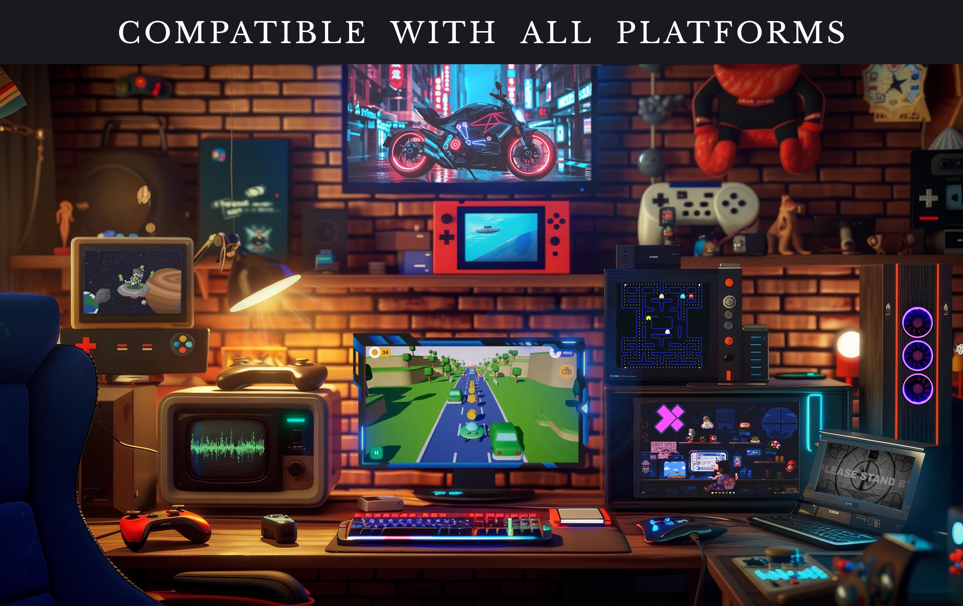 Animated Background, Game Set, Retro Gaming Vibes, Game Backgrounds, 8 ...