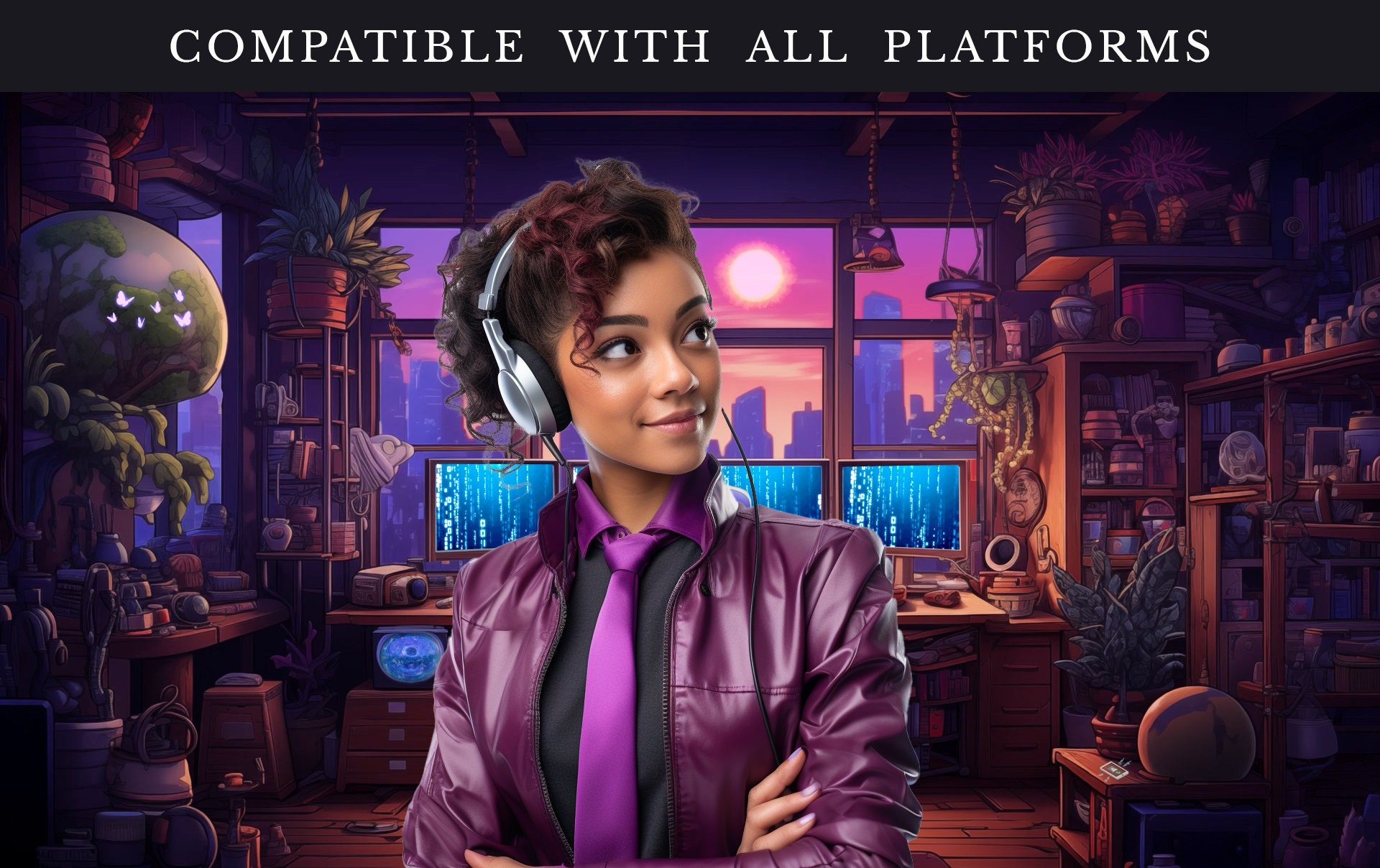 Animated Background, Gaming Room, PC Room, Gamer Room, Workstaion ...