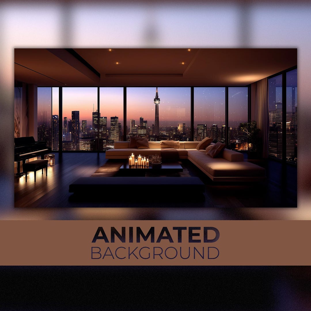 Animated Background, Skyline Apartment, Luxurious House, Metropolitan ...