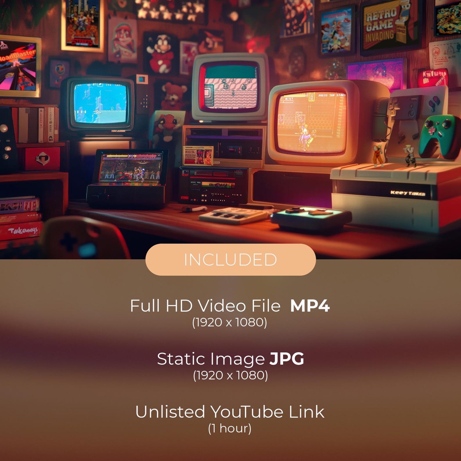 Animated Background, Cartridge Room, Console Mania, Pixel Basement ...