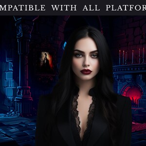 Animated Background, Vampires Chamber, Gothic Room, Castle of Dracula ...