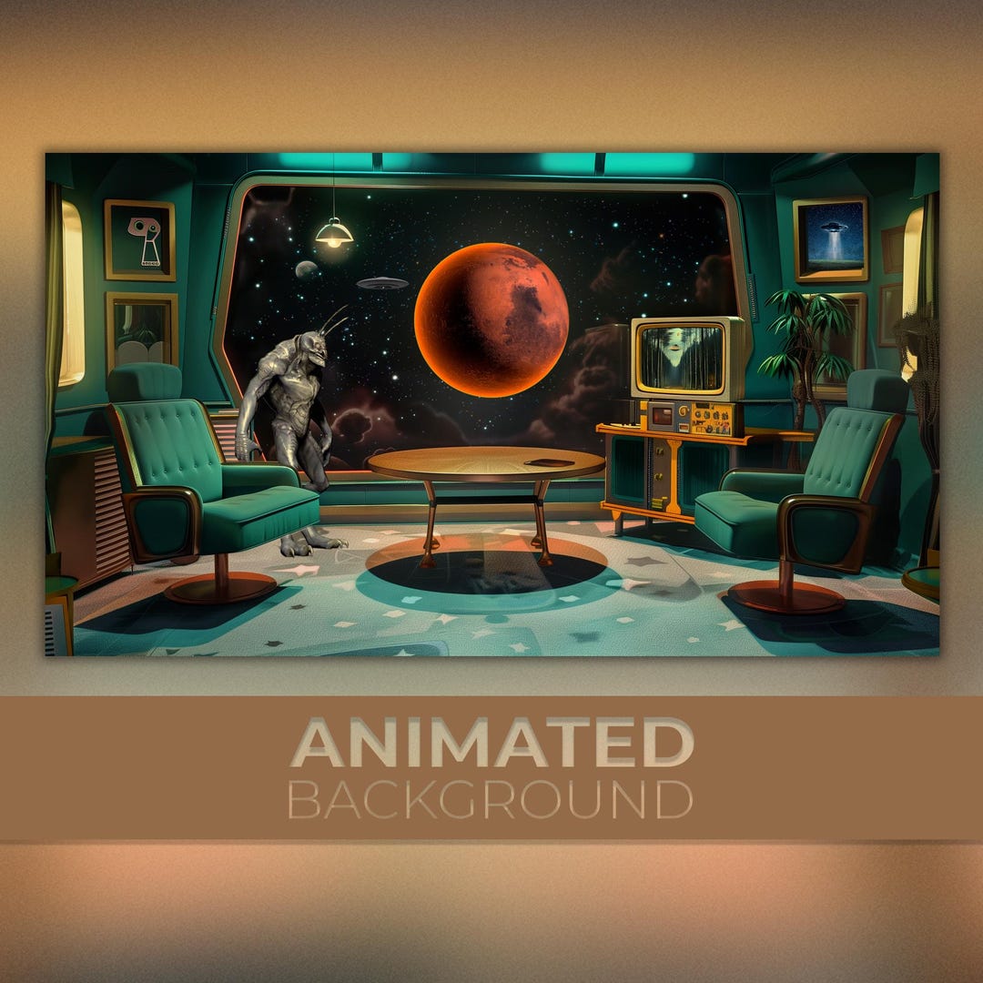 Animated Background, Space Lounge, Alien Show, Galaxy Room, Sci-fi ...