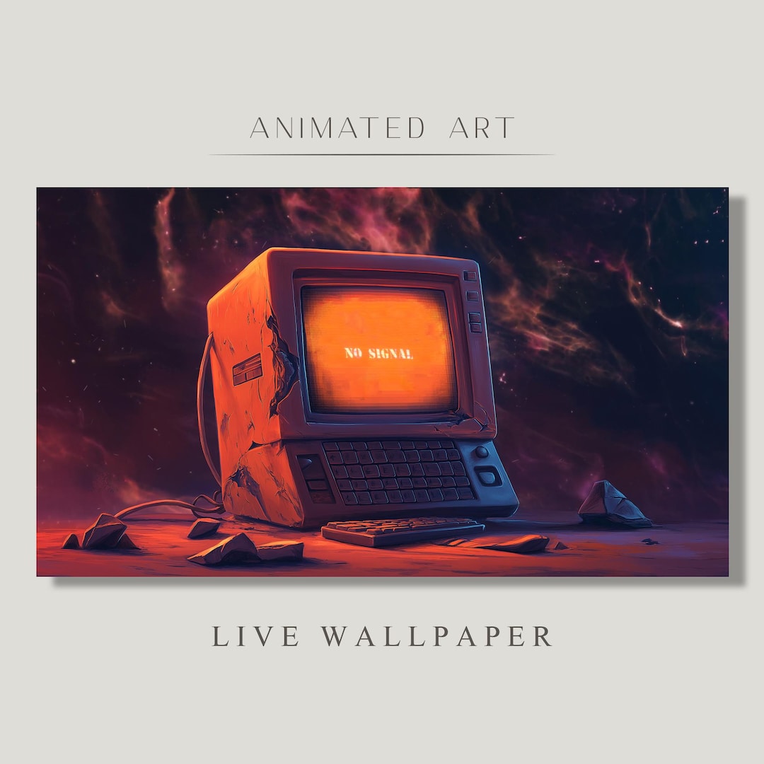 Animated Background, Lost Signal, Dystopian Console, Retro Apocalypse ...
