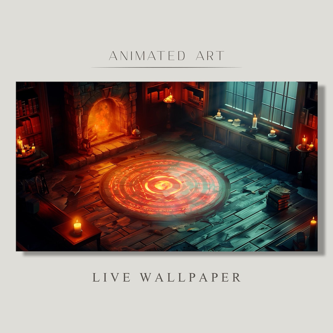 Animated Background, Witchers Magical Room, Warlocks Den, Enchanters ...