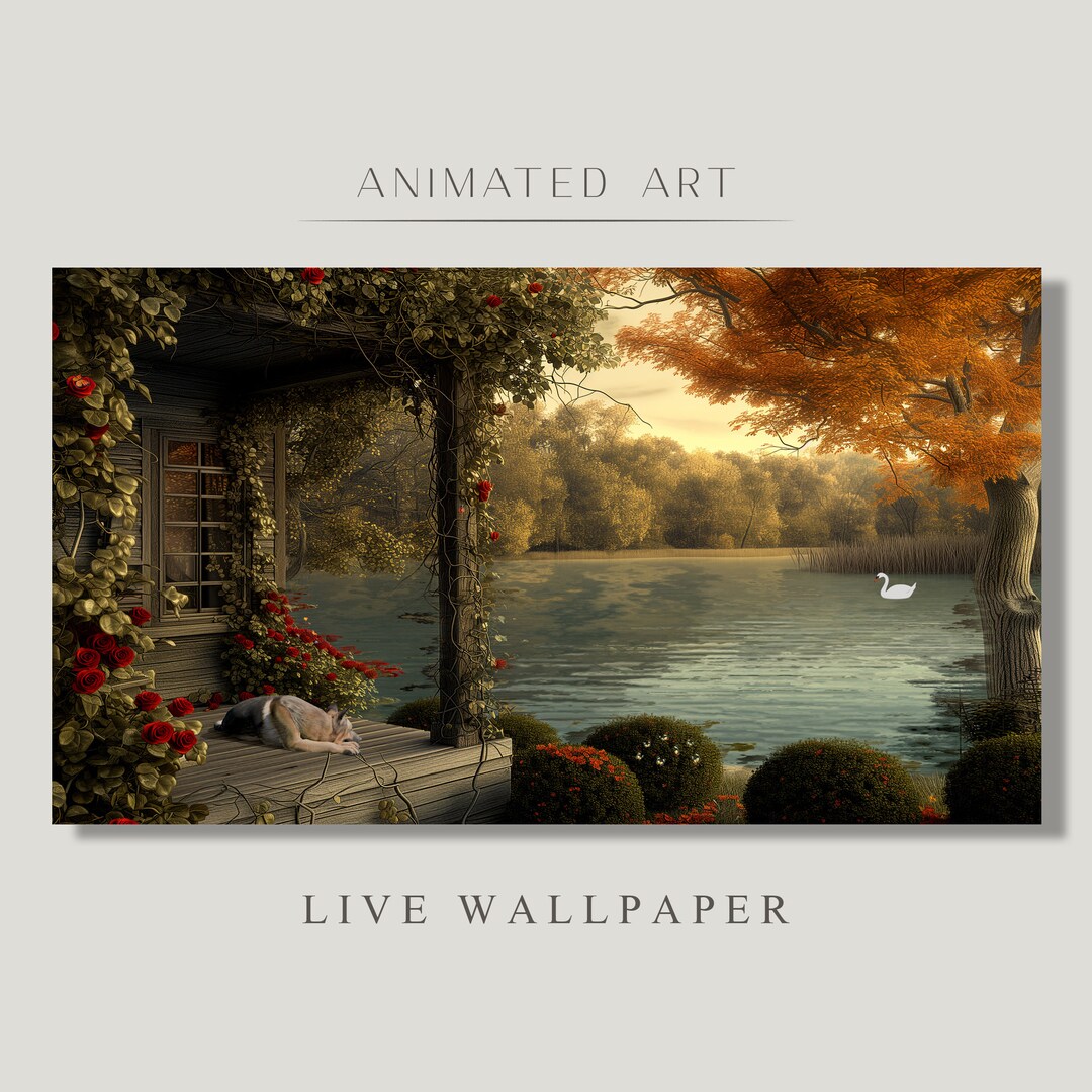 Animated Background, Peaceful River, Riverside House, River of Dreams ...
