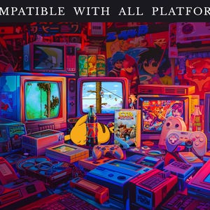 Animated Background, Game Set, Retro Gaming Vibes, Game Backgrounds, 8 ...
