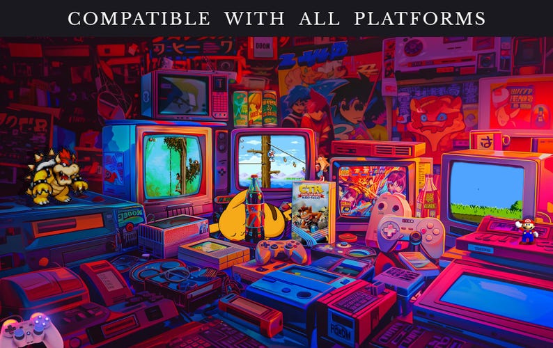 Animated Background, Game Set, Retro Gaming Vibes, Game Backgrounds, 8 ...