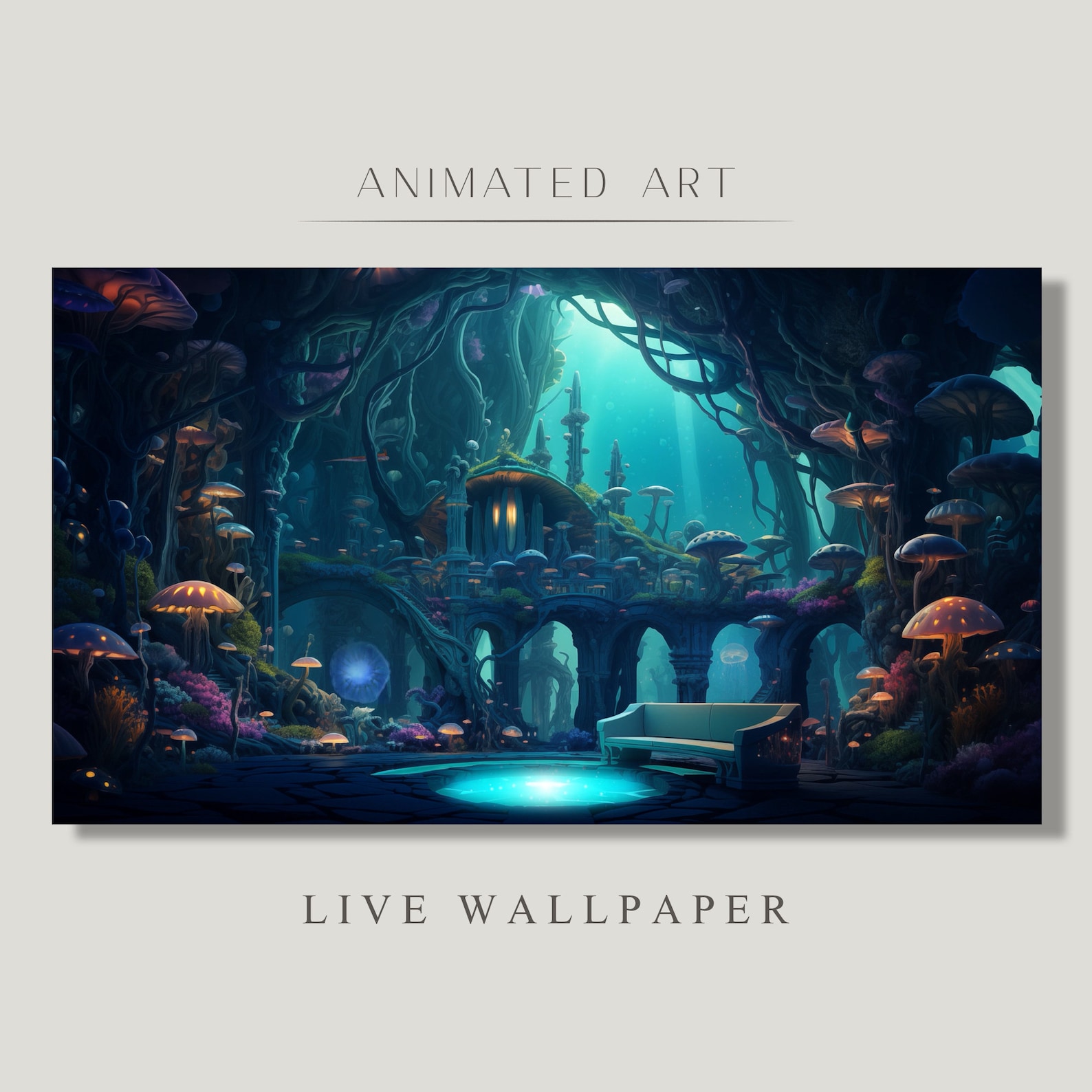Animated Background, Under the Sea Animated Twitch, Vtuber, Ocean Deep ...