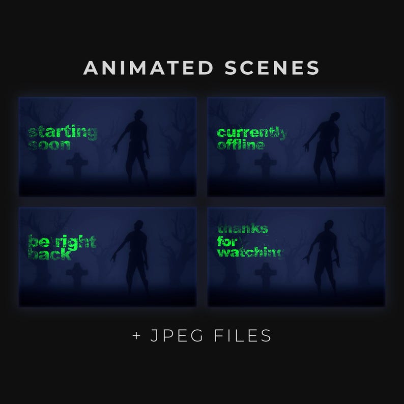 4K Stream Screen Animated, Zombie Wandering, Infection Zone, Undead ...